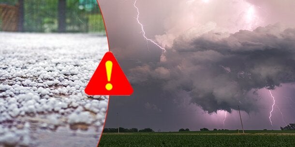 Stilvolle Unwetter Warnung Mnchen Bild